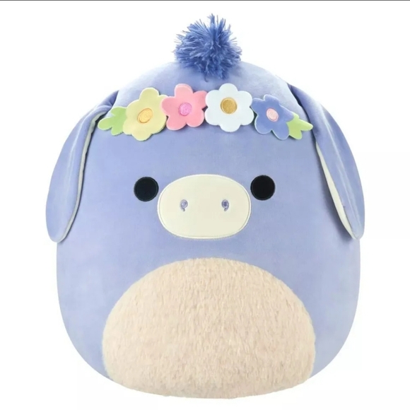 Squishmallows | Toys | Nwt Squishmallow Milanda The Donkey With Flower ...